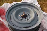 Spray Paint Your Vintage Trailer Wheels, from OldTrailer.com