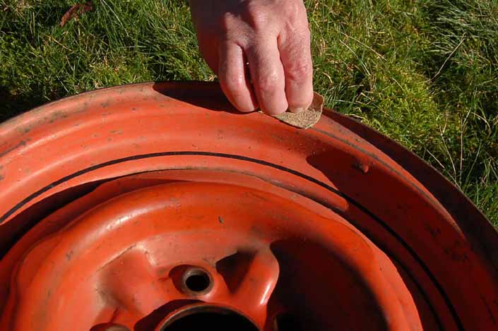 Spray Paint Your Vintage Trailer Wheels, from OldTrailer.com