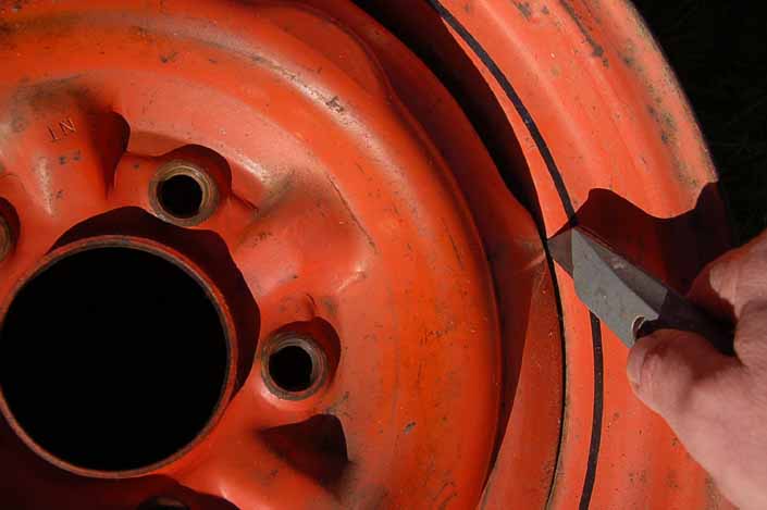 Spray Paint Your Vintage Trailer Wheels, from OldTrailer.com